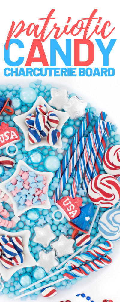 Red, White and Blue Patriotic Candy Board | Cutefetti