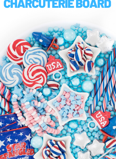 Red, White and Blue Patriotic Candy Board | Cutefetti