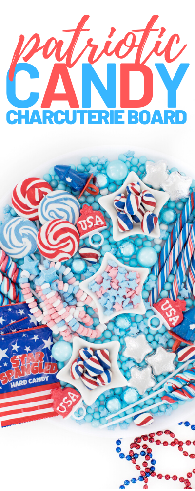 Red, White and Blue Patriotic Candy Board | Cutefetti