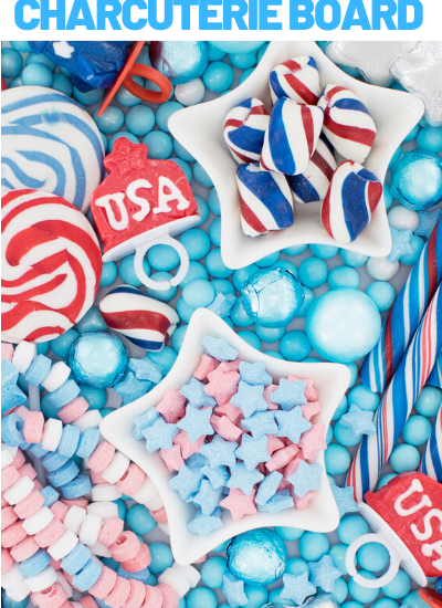 Red, White and Blue Patriotic Candy Board | Cutefetti