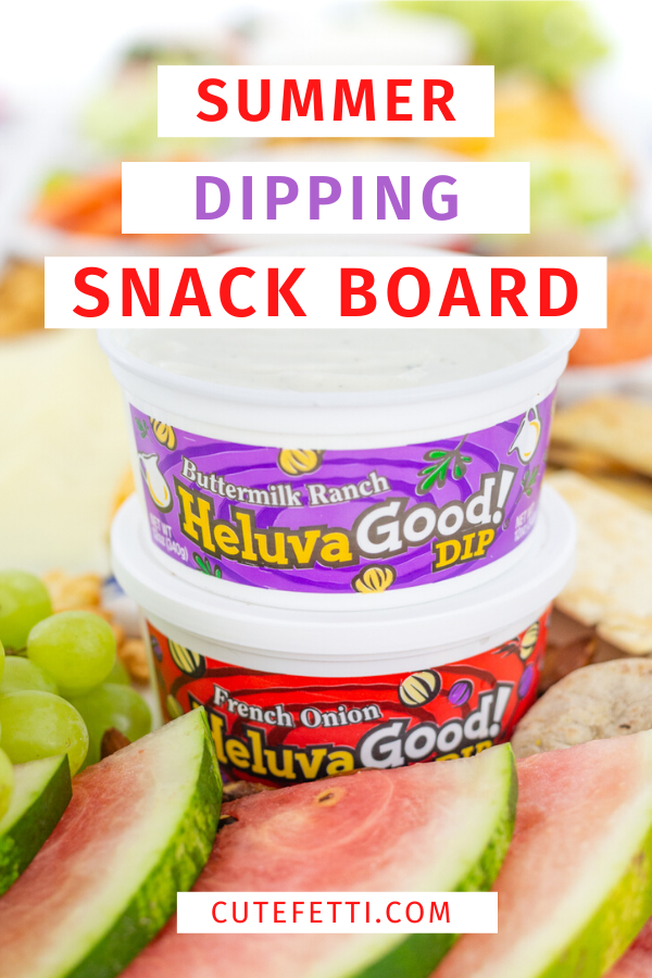 Summer Dipping Charcuterie Board Cutefetti