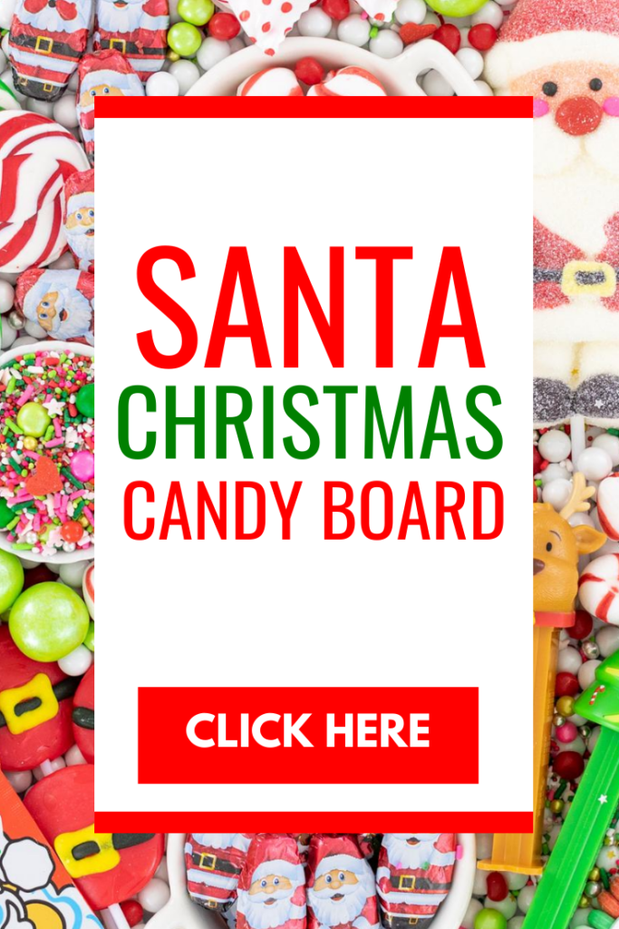 Santa Candy Charcuterie Board | Cutefetti