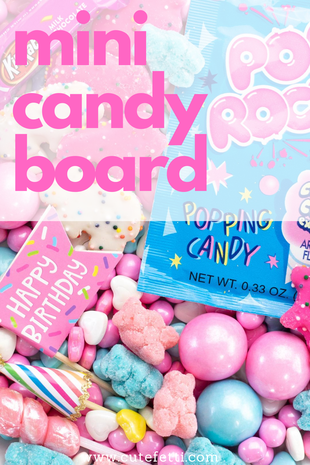 Birthday Candy Board For One | Cutefetti
