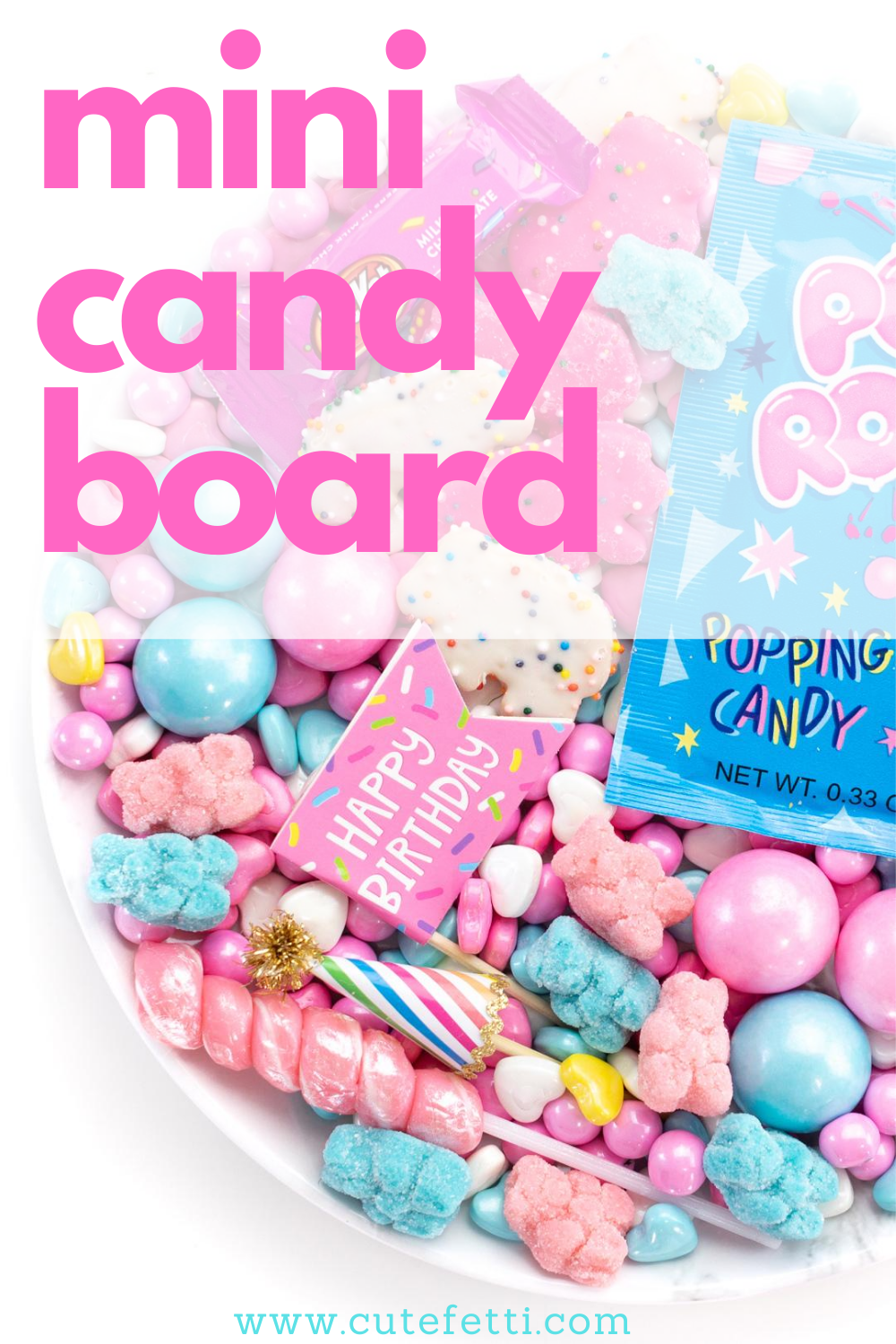 Birthday Candy Board For One | Cutefetti