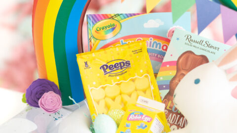 Rainbow Pool Float Easter Basket | Cutefetti