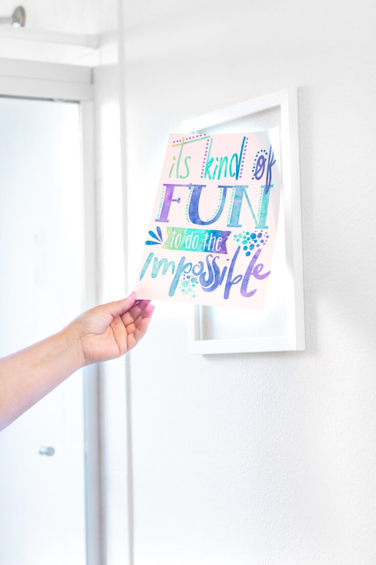 Disney Bathroom Mini-Makeover on a Budget