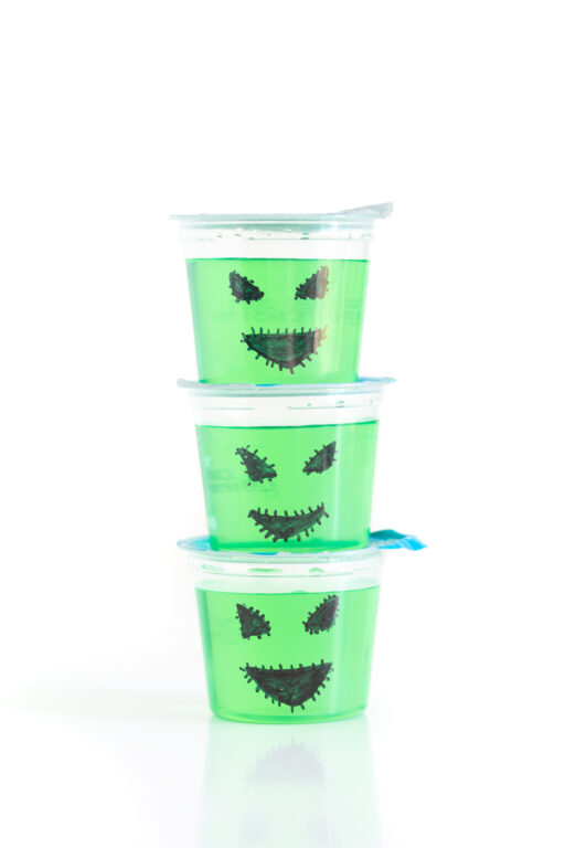 Oogie Boogie Gelatin Cups for Halloween