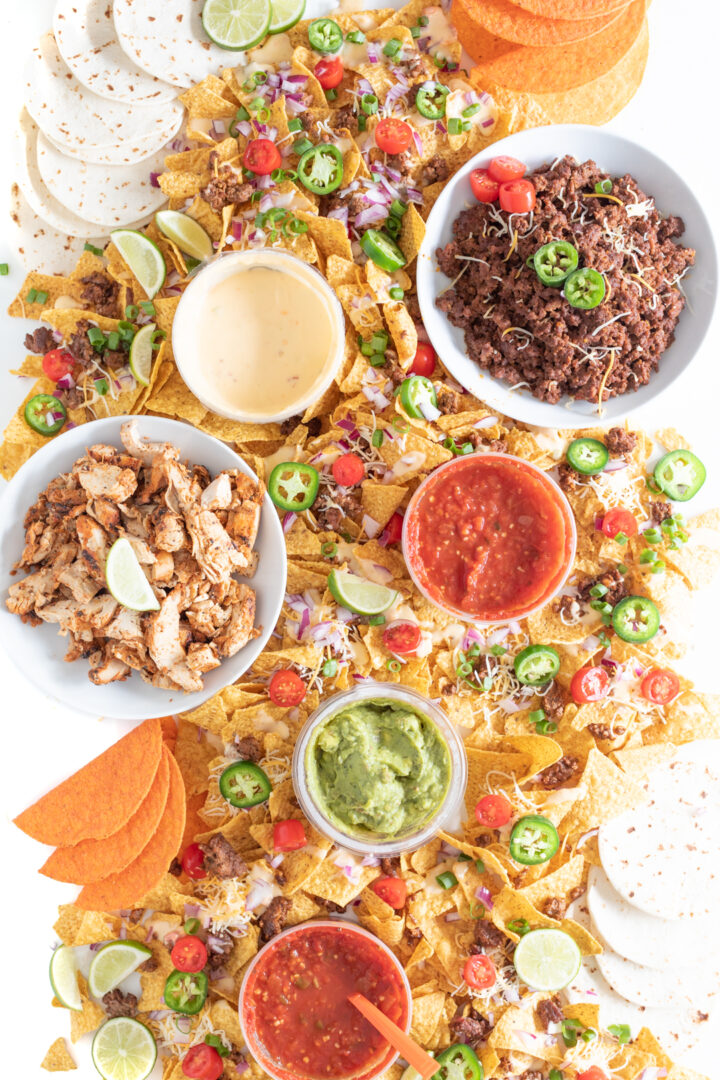 Epic Tabletop Nachos Spread for the Big Game | Cutefetti