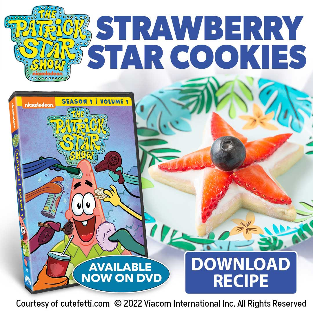 Patrick Strawberry Star Cookies