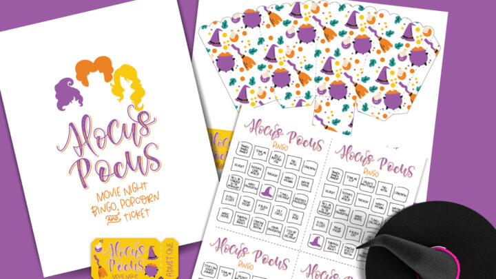 Hocus Pocus Movie Night Printables | Cutefetti