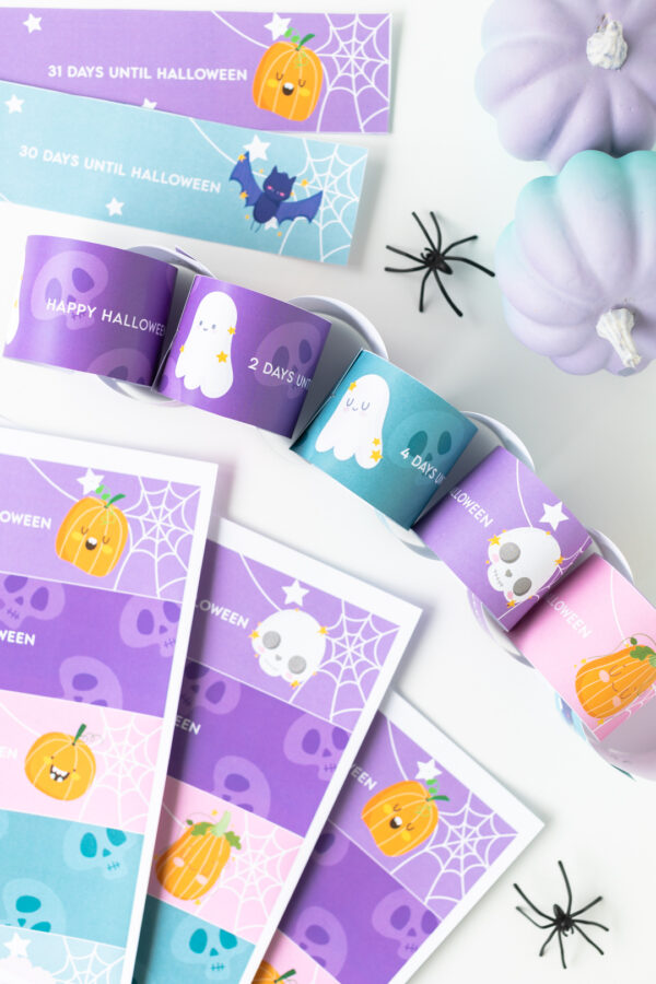 A Cute and Fun Printable Halloween Countdown Garland