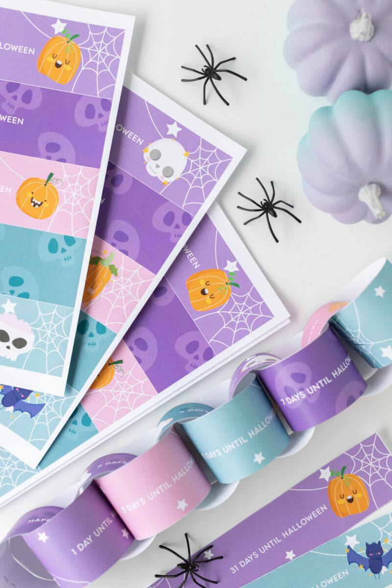 A Cute and Fun Printable Halloween Countdown Garland