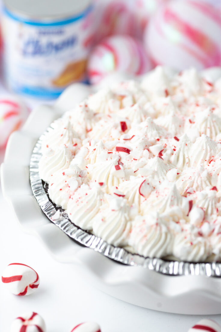 First Snowfall Peppermint Pie
