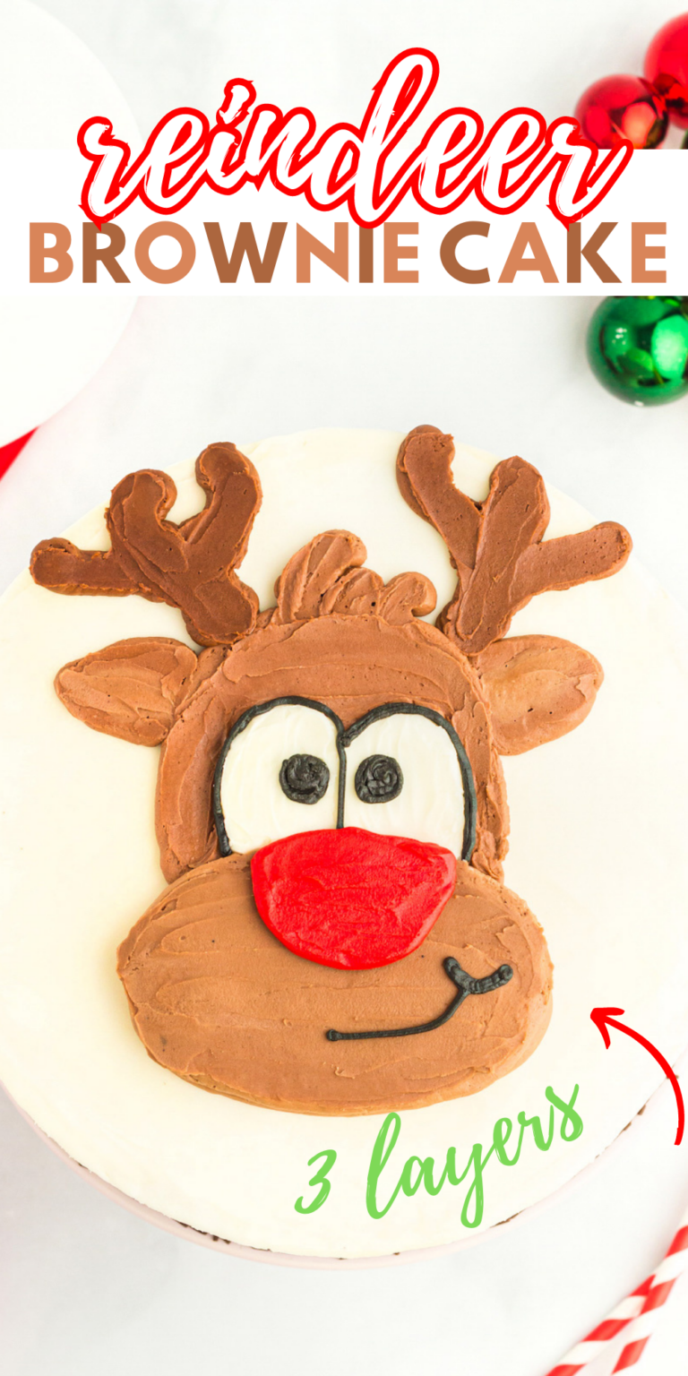 Brownie Reindeer Cake Recipe for Christmas
