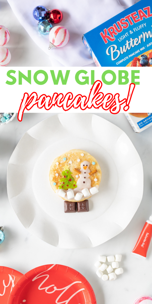 Snow-tally Cute Snow Globe Pancakes