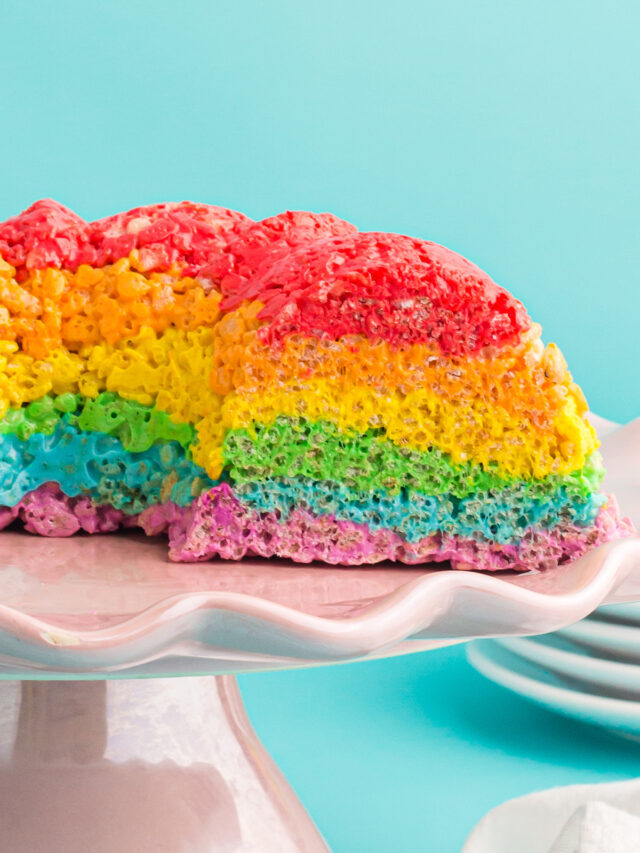 Magic Rainbow Rice Krispies Cake Story | Cutefetti