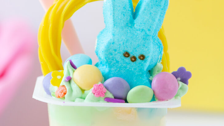 How To Make Easter Basket Pudding Cups | Cutefetti