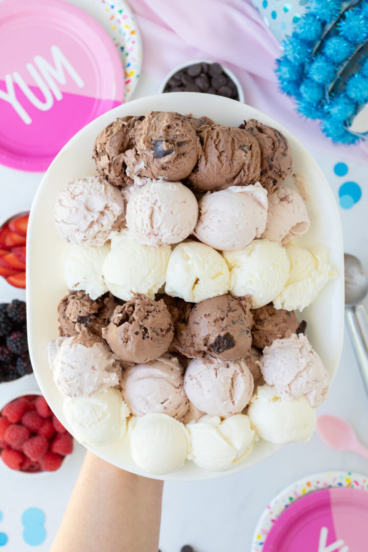 How To Make an Ice Cream Scoop Party Platter