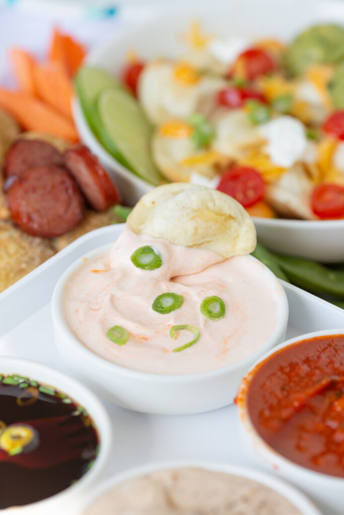 How to Create a Pierogies Dipping Station | Cutefetti