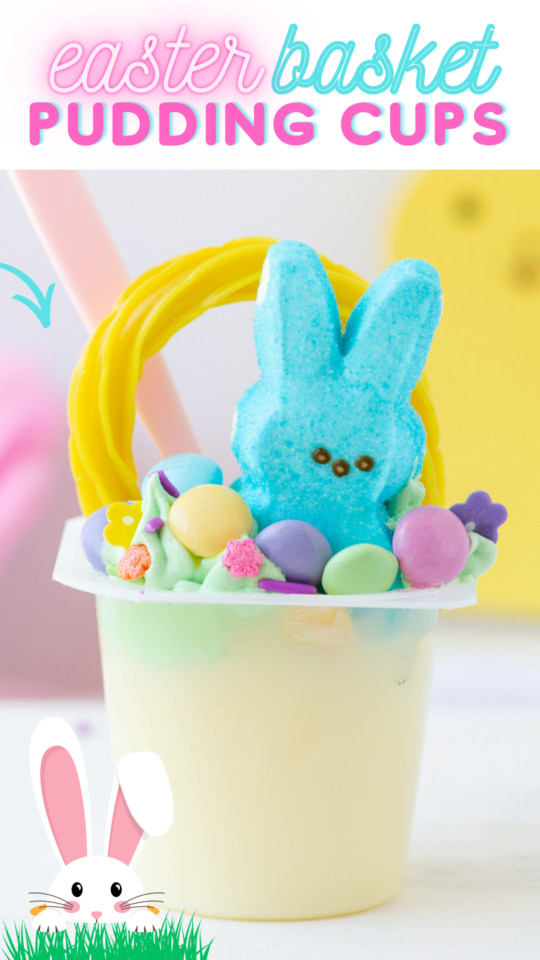 How To Make Easter Basket Pudding Cups | Cutefetti