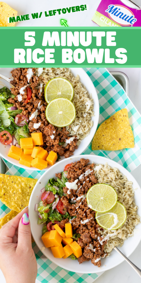 These 5 Minute Rice Bowls Can Be Made with Leftovers