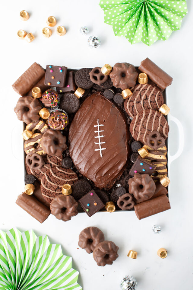 Serve this Football Dessert Board for the Big Game