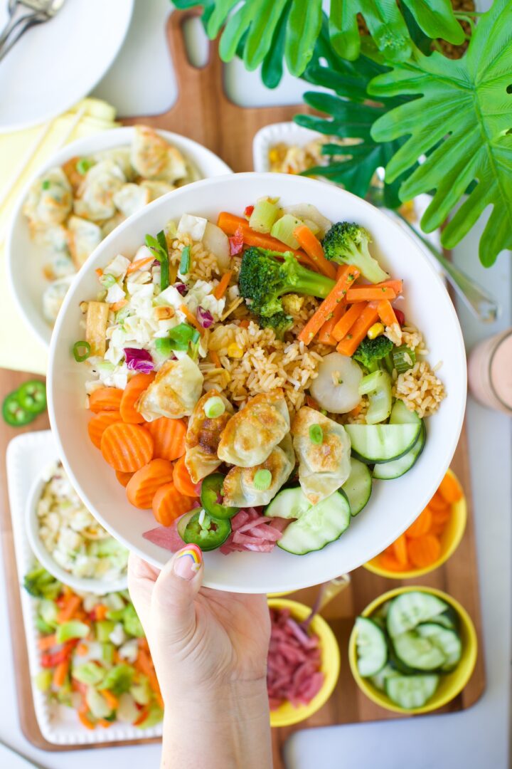 Serve this Korean Inspired Rice Bowl Board Tonight