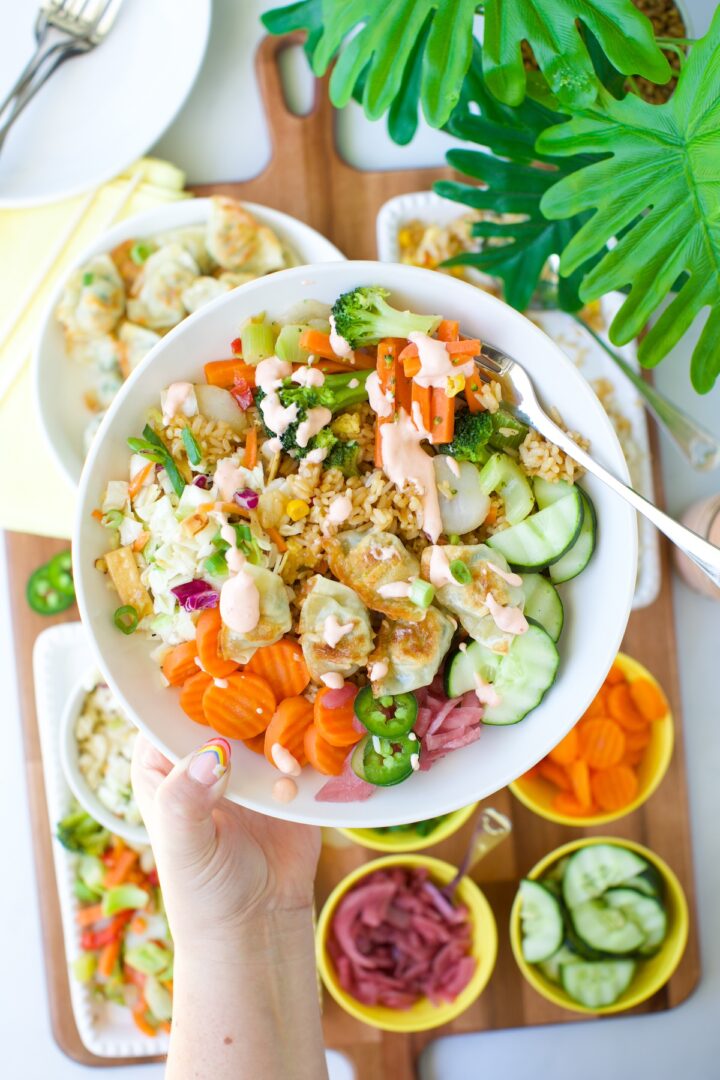 Serve this Korean Inspired Rice Bowl Board Tonight | Cutefetti