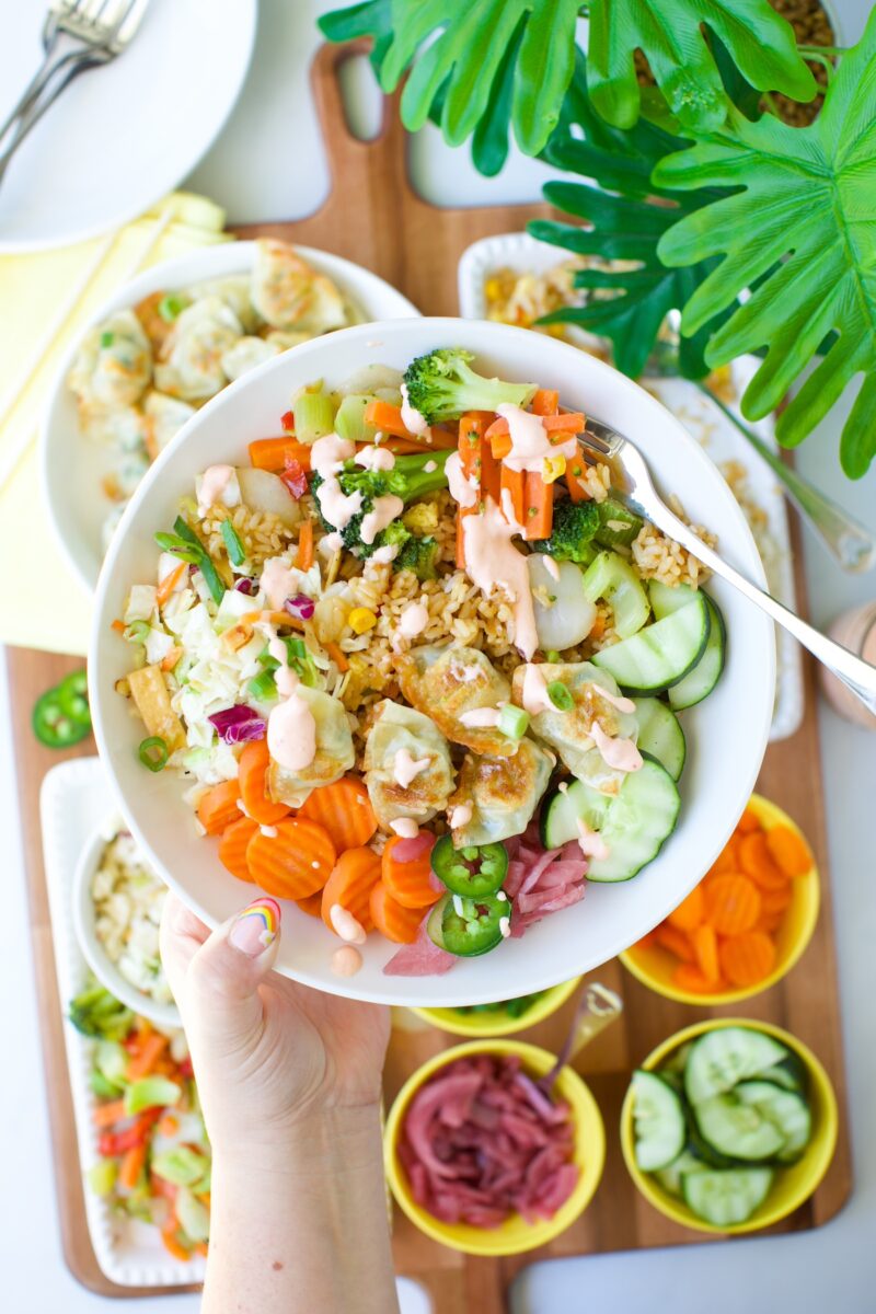 Serve this Korean Inspired Rice Bowl Board Tonight