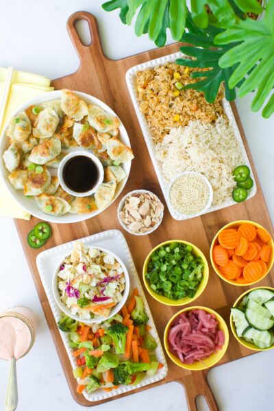 Serve this Korean Inspired Rice Bowl Board Tonight | Cutefetti