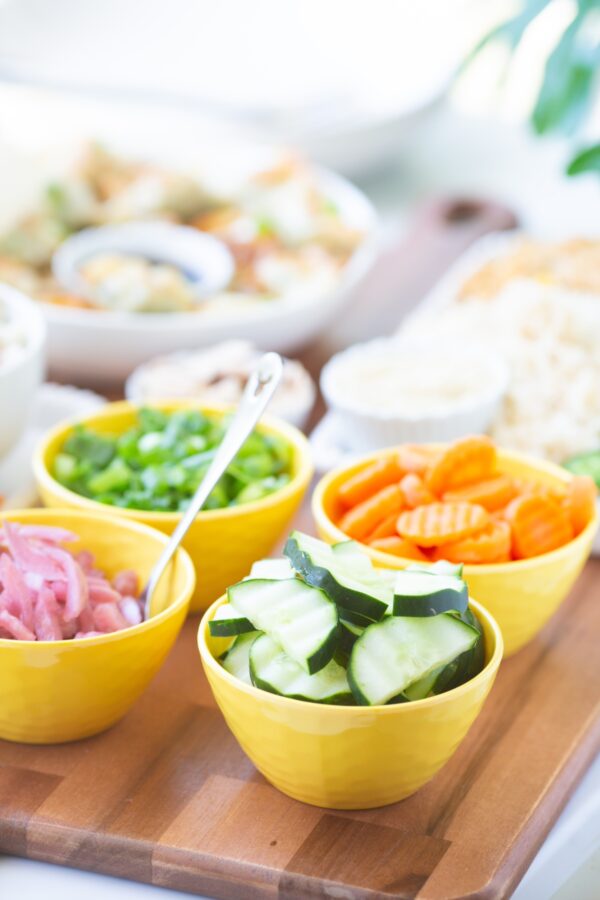 Serve this Korean Inspired Rice Bowl Board Tonight | Cutefetti