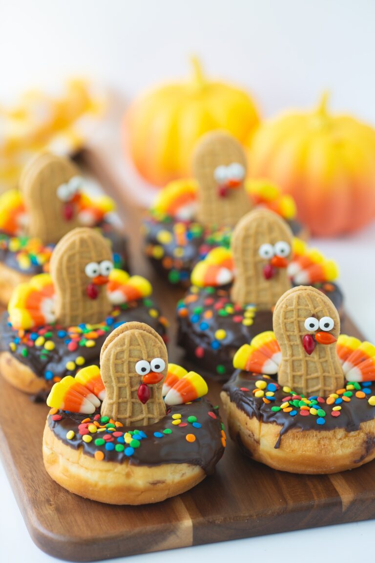 Impress Guests with These Easy Nutter Butter Turkey Donuts