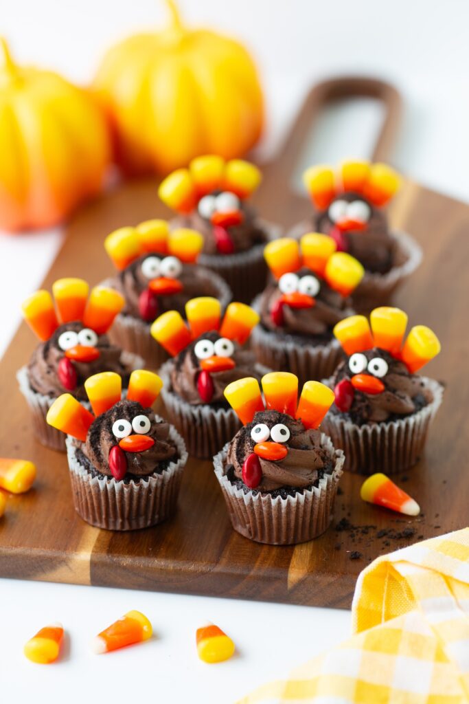 Serve Up More Joy with These Mini Turkey Cupcakes