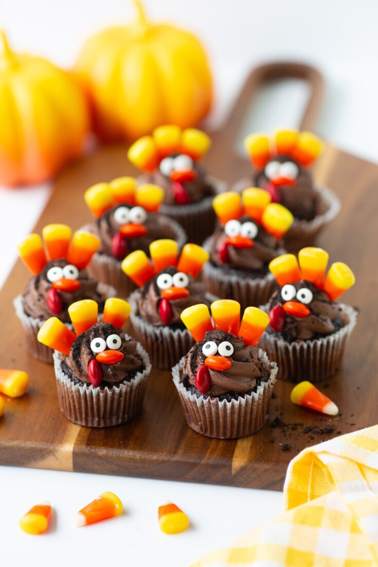 Serve Up More Joy with These Mini Turkey Cupcakes