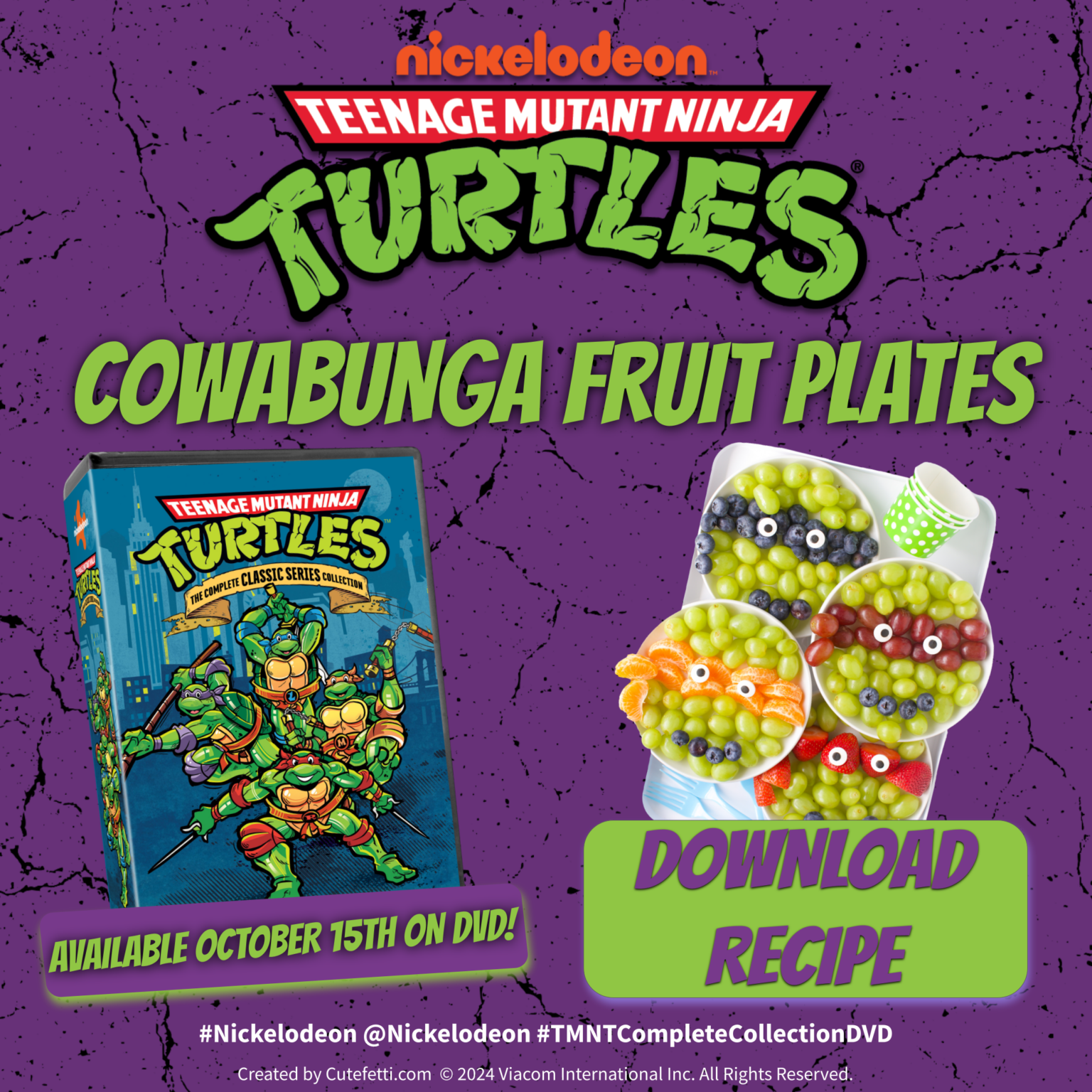 Make Cowabunga Fruit Plates to Celebrate TMNT on DVD