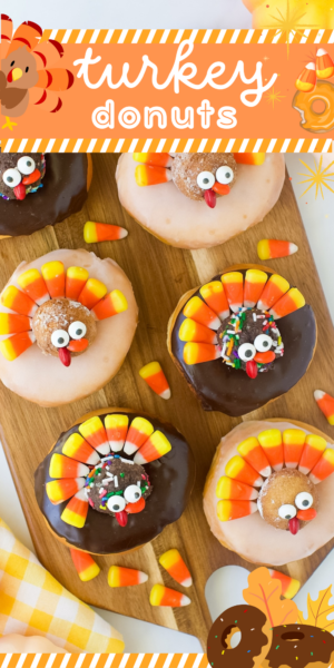 Make Thanksgiving Magic with Candy Corn Turkey Donuts | Cutefetti