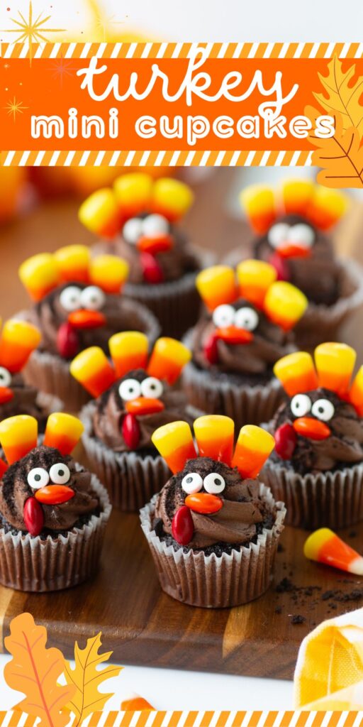 Serve Up More Joy with These Mini Turkey Cupcakes