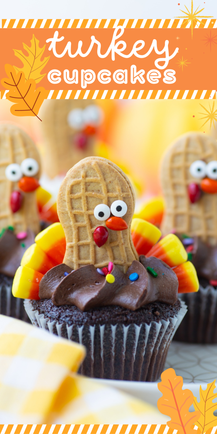 Make Your Holiday Sweeter With Nutter Butter Turkey Cupcakes