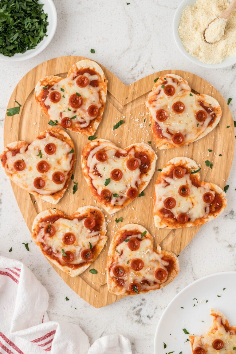 How to Make Heart Mini Pizzas in Under 30 Minutes