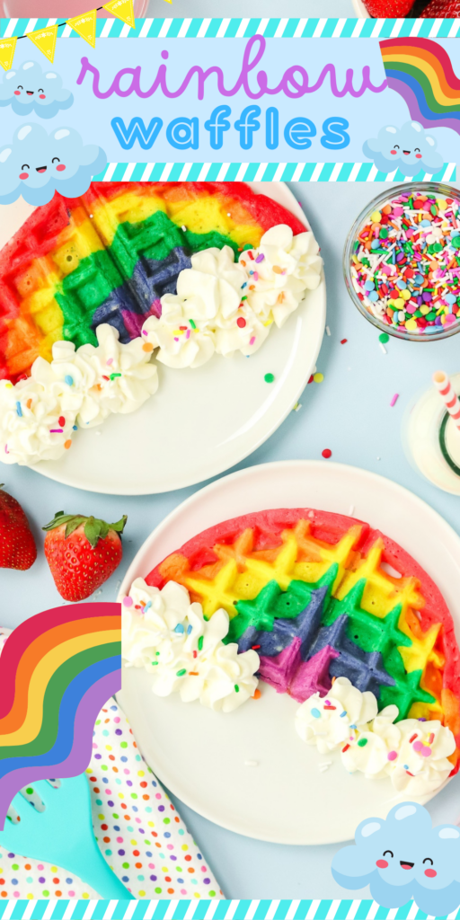 How to Make Colorful Rainbow Waffles That Brighten Any Morning | Cutefetti