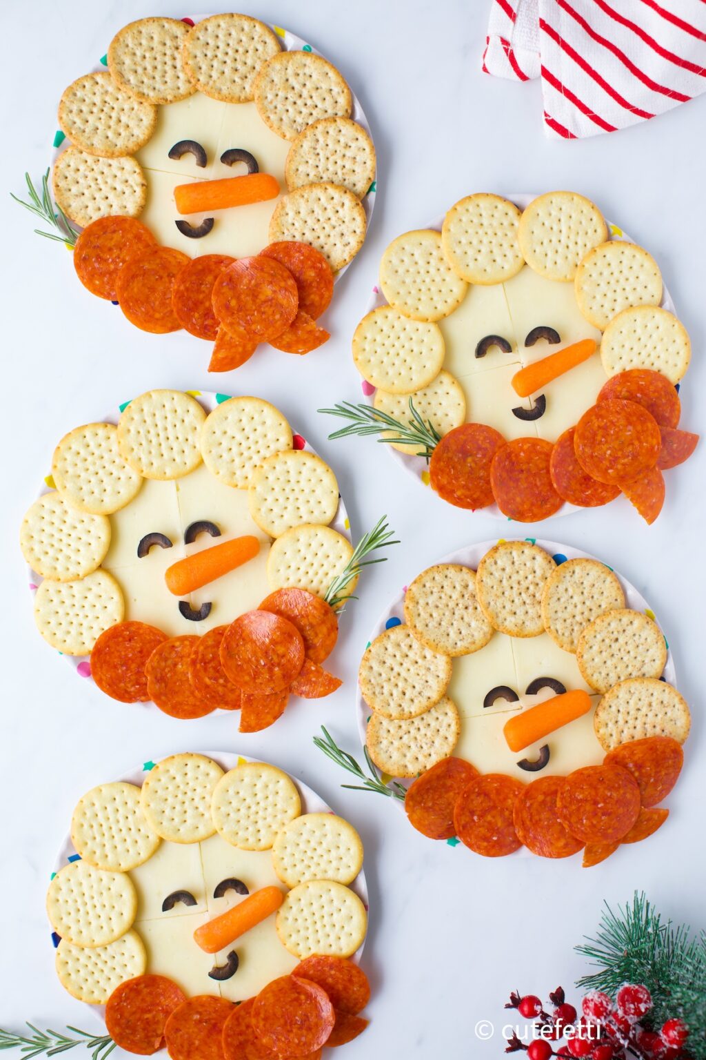 These Snowman Snack Plates Will Melt Away Winter Cravings | Cutefetti